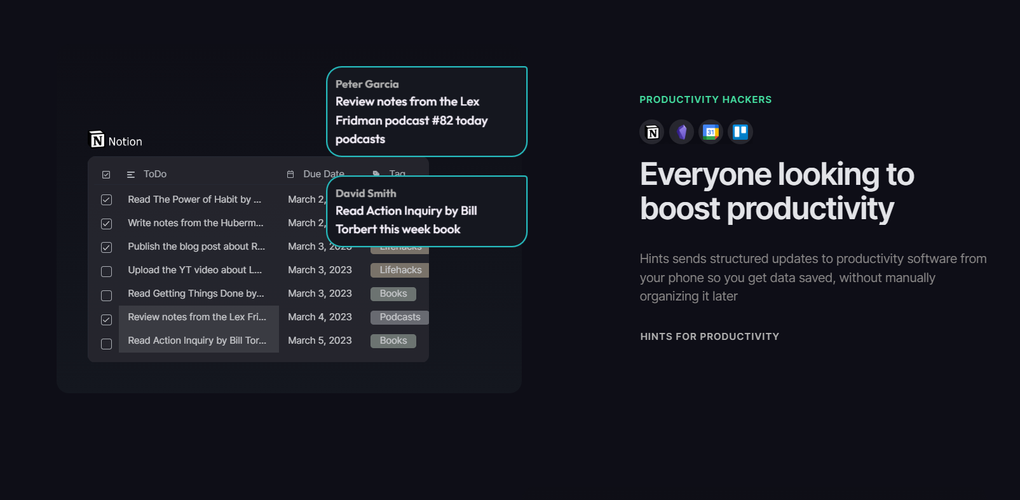 Hints AI for AI Productivity: review, features & use cases
